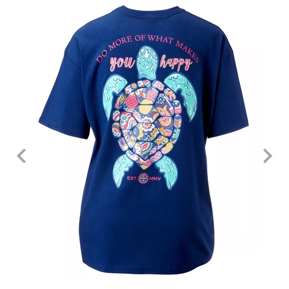 Simply Southern | Tops | Nwt Simply Southern Womens Happy Midnight Blue ...